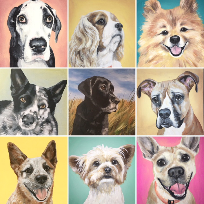 Cary NC Amy Jorge Custom Hand Painted Pet Portraits Cary NC Amy Jorge Custom Hand Painted Pet Portraits